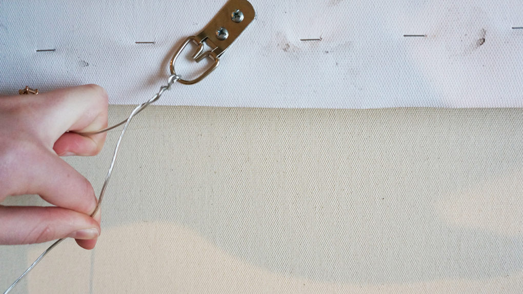 How to Wire a Canvas - Christine Olmstead