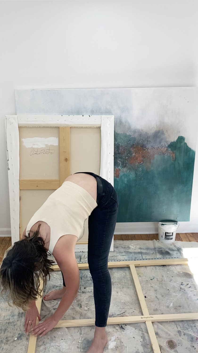 How to Stretch a Canvas - Christine Olmstead